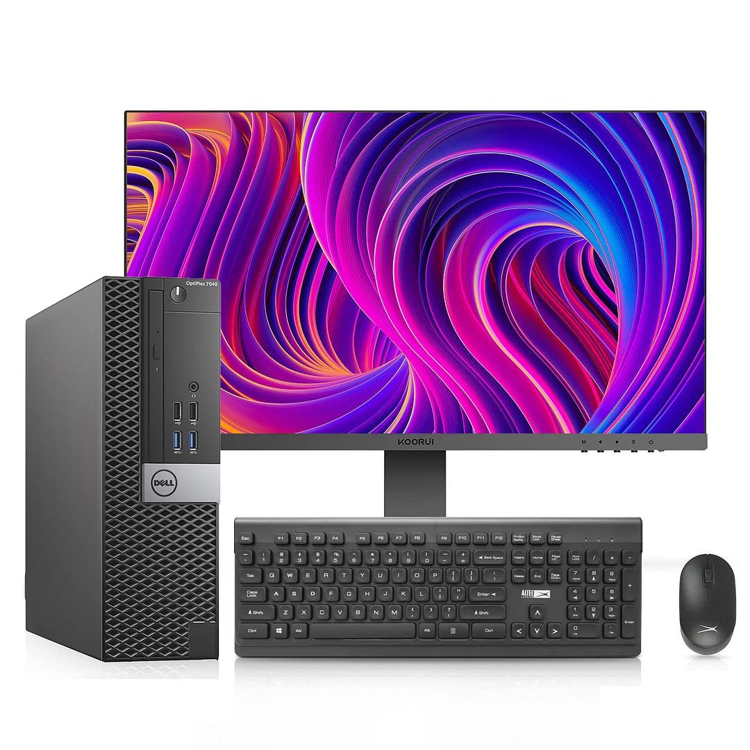 Dell OptiPlex 7040 Desktop Computers with 22 inch Monitor PC Bundle,32GB Ram 512GB M.2 NVMe SSD, AC8260 Built-in WiFi Bluetooth, i5-6500 3.2GHz,HDMI, Windows 10 Pro,Refurbished Computers (Renewed)