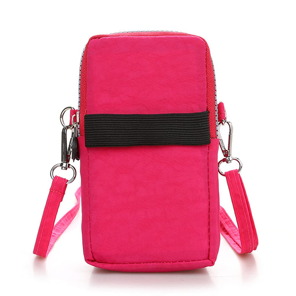 ZGMYC 3-Layers Cellphone Pouch Wristlet Purse Waterproof Sports Armband Shoulder Bag Wallet