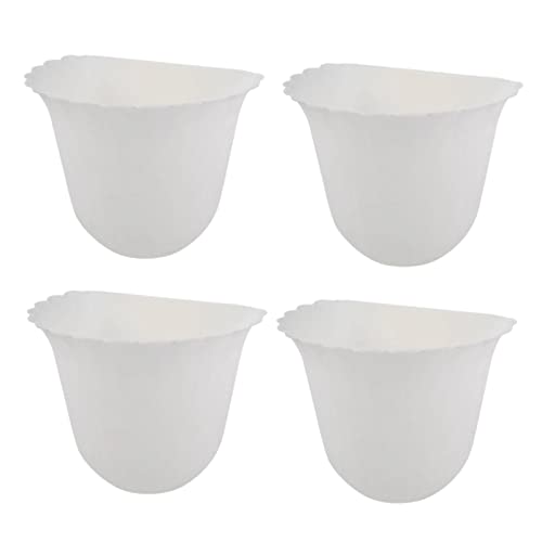 LELEBEAR 4pcs Hanging Trash Can, Hanging Trash Can for Kitchen Cabinet Door, Waste Bin for Kitchen (4Pcs White)
