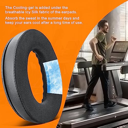 SoloWIT Cooling-Gel Ear Pads Cushions Replacement, Earpads for Bose QuietComfort 35 (QC35) and Quiet Comfort 35 II (QC35 II) Over-Ear Headphones, Noise Isolation Foam - Black