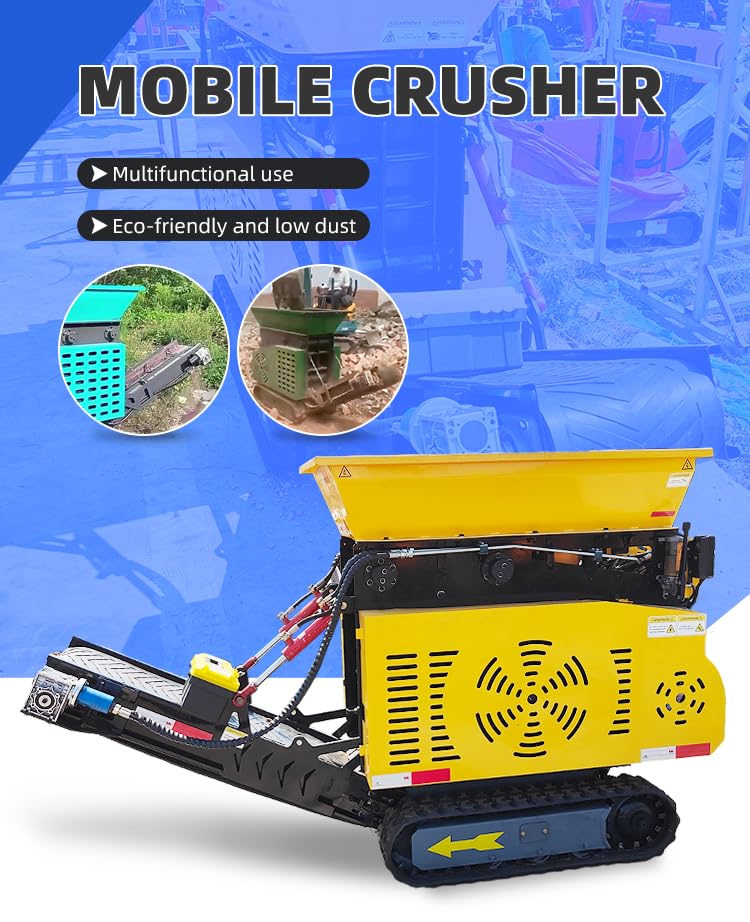 Mini Mobile Jaw Crusher with Belt Conveyor - Stone Crusher for Quarry & Mining