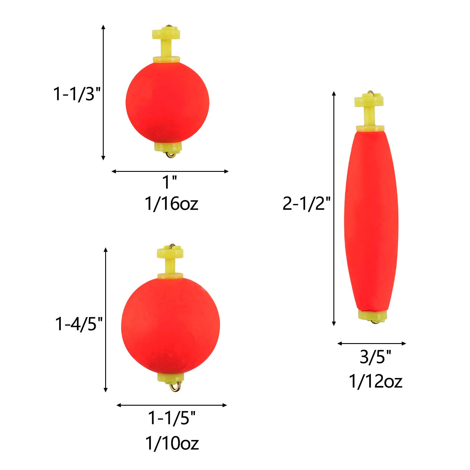 Dr.Fish 10pcs Snap on Fishing Bobber Unweighted EVA Foam Spring Push Button Float Cigar Float Oval Strike Lndicator Fishing Gear Supplies