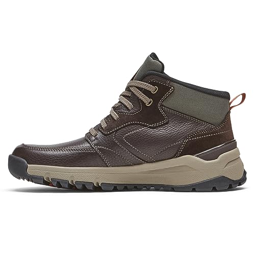 Dunham Men's Glastonbury Mid Boot Ankle, Brown Leather/Suede, 16 XX-Wide