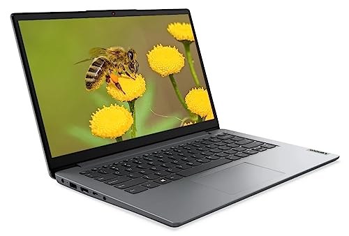 Lenovo Premium 14" Laptop, Intel Pentium Processor Up to 3.0GHz, 4GB Memory, 256GB SSD, Super-Fast WiFi, HDMI, Windows 11 (Renewed) (Gray)