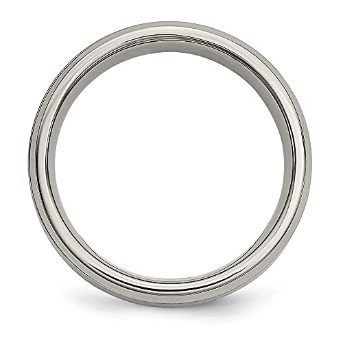 Diamond2Deal Titanium Satin 7mm Round Cut Diamond Engagement Wedding Band Ring