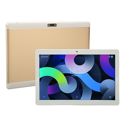 DAUERHAFT 10.1 Inch Tablet, 8800mAh 100β240V 4G LTE Tablet MT6755 Deca Core with Earphones for Gaming (US Plug)