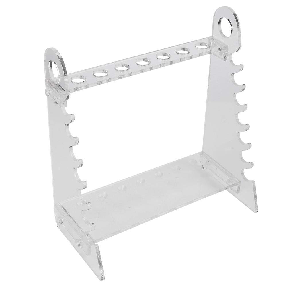 Pipette Rack, Organic Glass Trapezoid Pipette Supporting Holder 1.5cm Hole Diameter Pipette Rack for Experiment