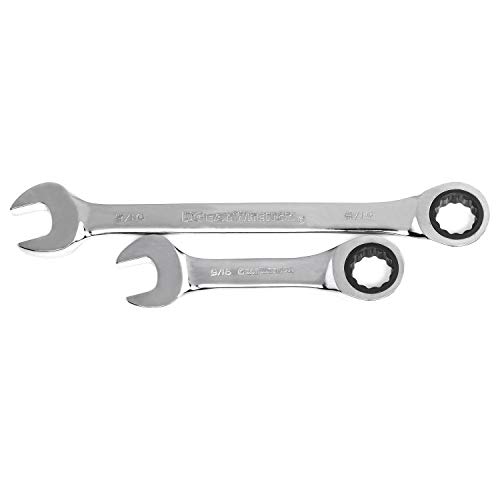 GEARWRENCH 34 Pc. Standard & Stubby Ratcheting Wrench Set, SAE & Metric - 85034