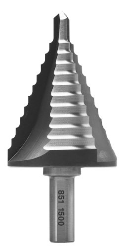 MAGBIT 851.1500 MAG851 1/4-Inch to 1-1/2-Inch Max Diameter High Speed Step Drill Bit, 11 Steps