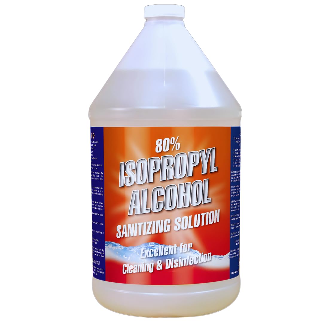 Quality Chemical - Super Premium - Pure 80% Isopropyl Alcohol (IPA) - Made in The USA - Concentrated Isopropyl Alcohol 128 oz 1 Gallon (Pack of 1)