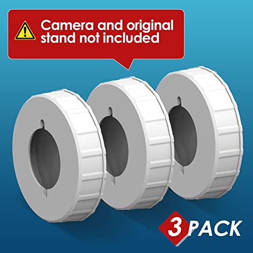 No-Drill Blink Mini Camera Wall Mount Bracket 3-Pack,Compatible Blink Mini Camera/Blink Indoor/Blink Outdoor/Ring Indoor, Highly Adhesive 3M VHB Tape No Tools Required Quick Paste Installation,White