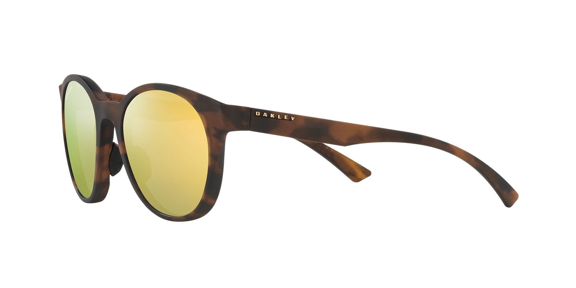 Oakley Women's OO9474 Spindrift Round Sunglasses, Matte Brown Tortoise/Prizm Rose Gold, 52 mm