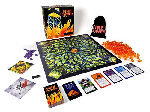 Runaway Parade Games Fire Tower Board Game- Fight fire with fire in This Award-Winning, Fast paced and Competitive Game