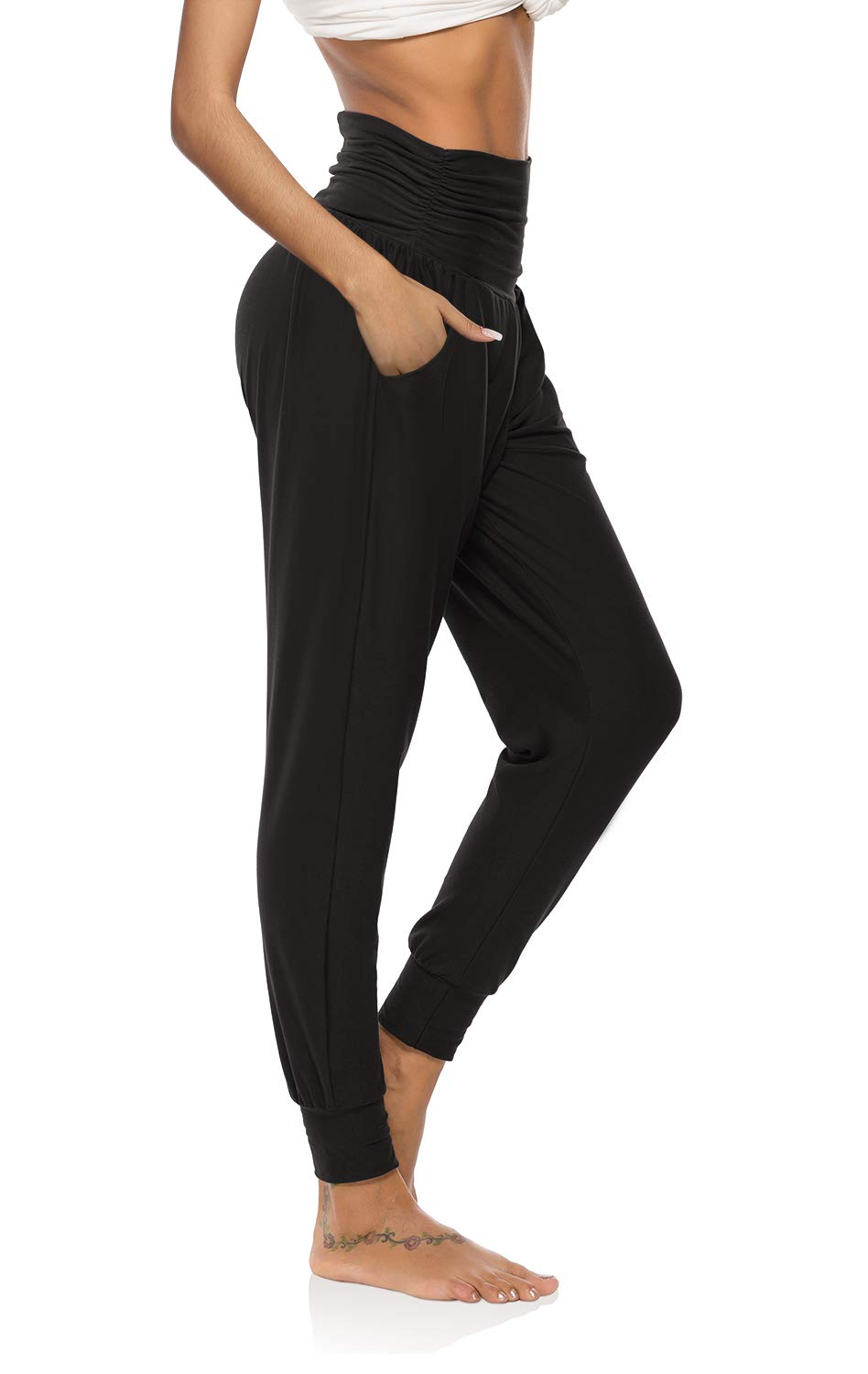 DIBAOLONG Womens Yoga Sweatpants Loose Workout Joggers Pants Comfy Lounge Pants with Pockets Colour 11 L