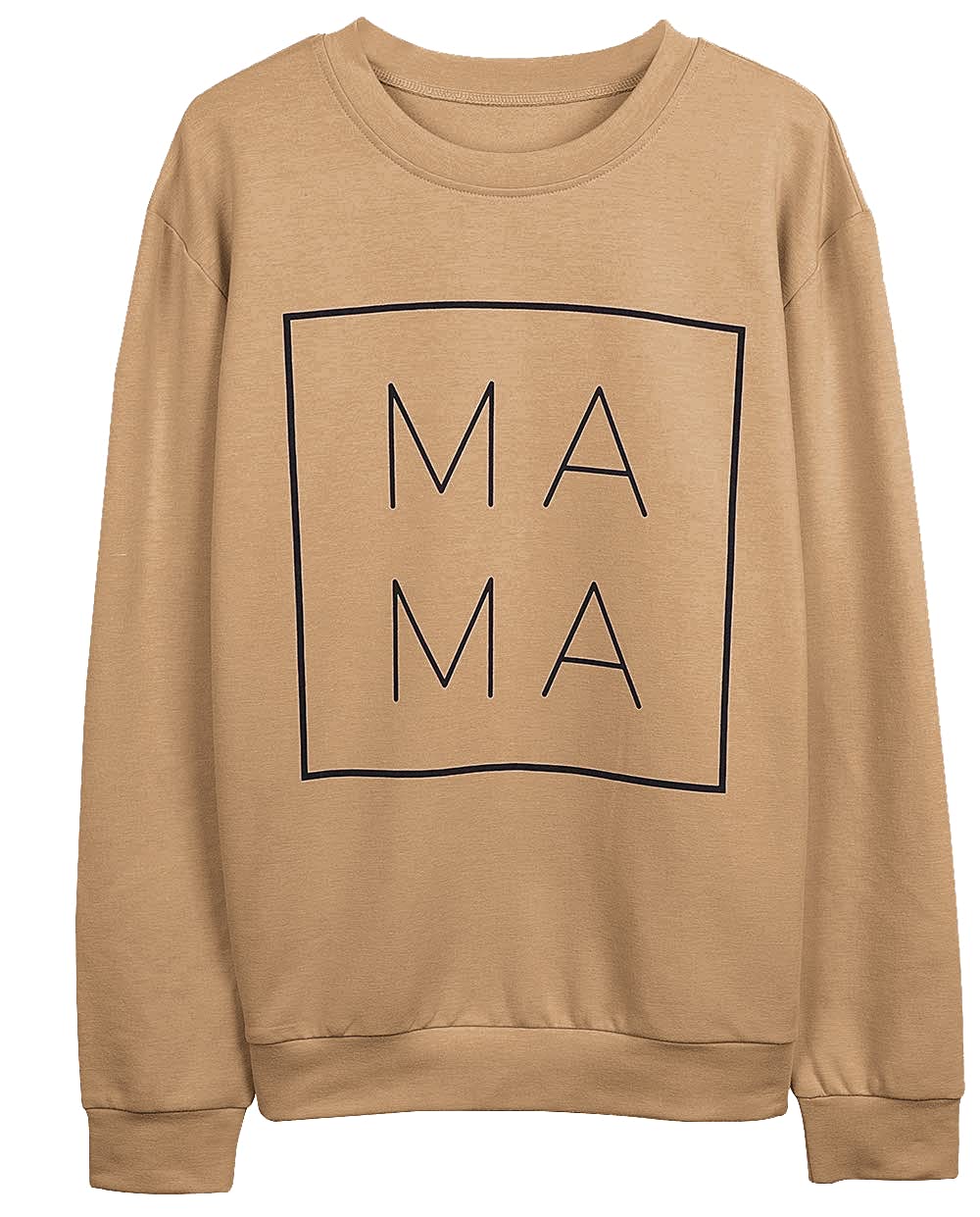 EGELEXY Mama Sweatshirt Women Funny Letter Print Mom Life Blouse Tops Casual Long Sleeve Pullover Tees White