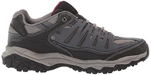 Skechers mens Afterburn Memory Foam Lace-up fashion sneakers, Navy, 10.5 X-Wide US