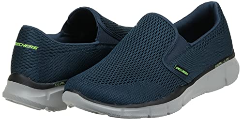 Skechers mens Equalizer Double Play Wide Slip On Loafer, Navy, 12 Wide US