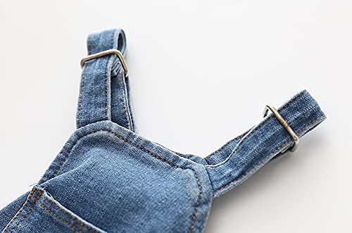 GUAGLL Pet Dog Clothing Washed Denim Comfort Stretch Jeans