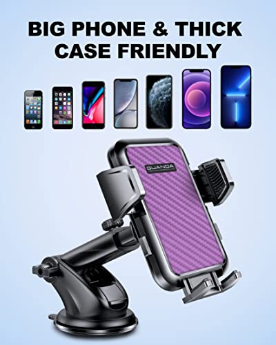 GUANDA TECHNOLOGIES CO., LTD. Cell Phone Stand, Desk Phone Holder, Upgraded Car Mount Phone Holder Dashboard Windshield
