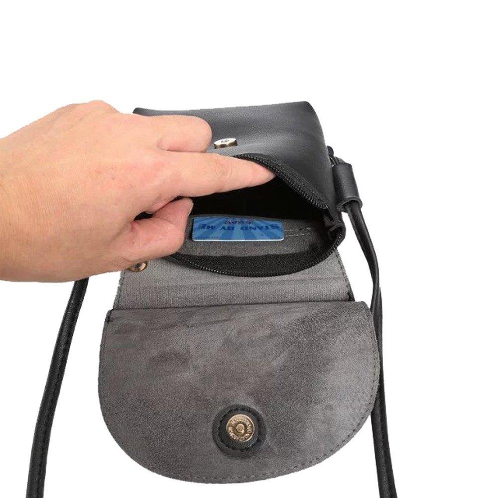 WaitingU Shoulder Crossbody Bag Soft PU Leather Cellphone Purse Moblie Phone Carrying Cases Shoulder Bag Pouch Daily Use