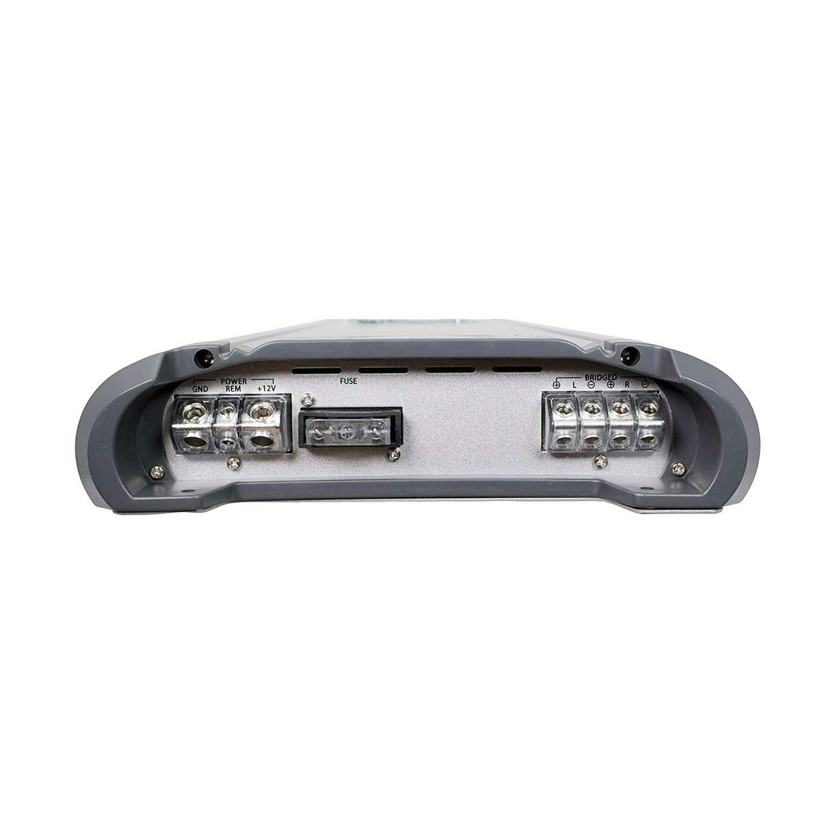 SoundXtreme Car Amplifiers ST-2500.2 5000W 2 Channels Class AB MOSFET Amp 2/4 Ohm Stable with Remote Sub Control