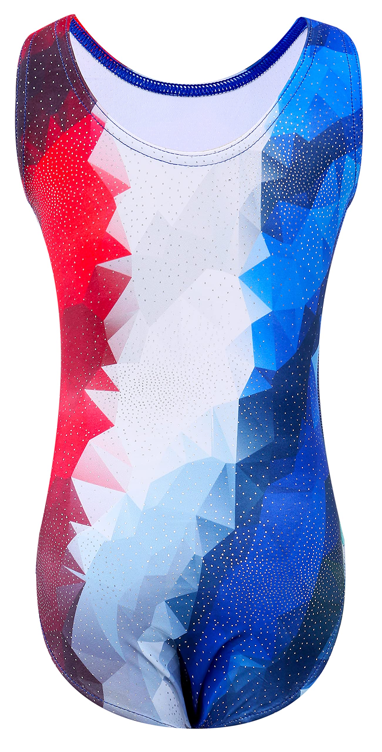 Dancina Patriotic Gymnastics Leotard Size 8 American Flag