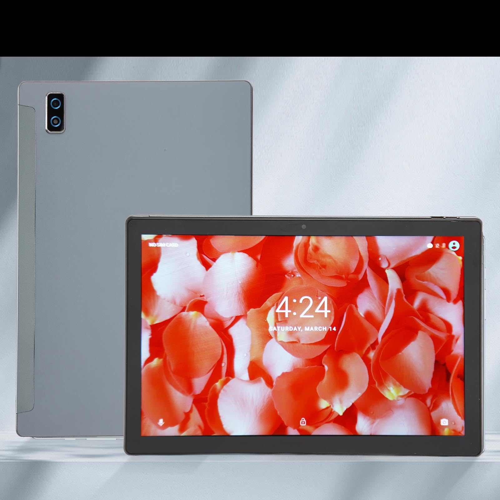 DAUZ Business Tablet, Office Tablet 4G LTE 5G WiFi 10.1 Inch FHD Octa Core CPU 6GB 128GB Memory with Gaming Case (US Plug)