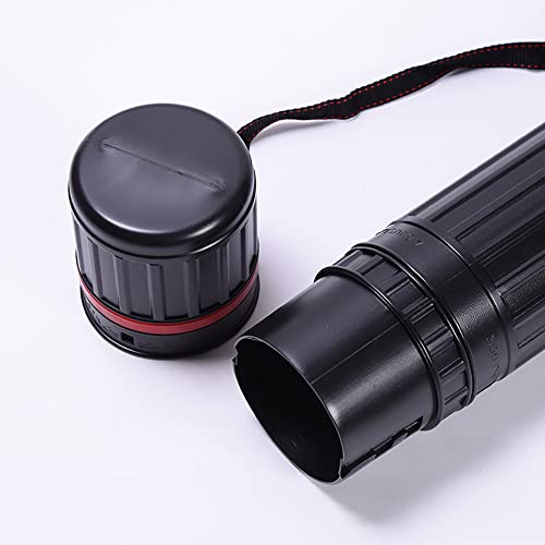 Muellery Expandable Hard Plastic Poster Tube Storage Tube Holder Blueprint Document Drafting Tube Adjustable Strap Expand from 30.3β to 53.1β Diameter 4.7