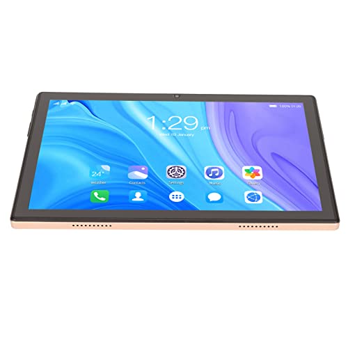 Dpofirs 10inch Tablet for 11, 1960x1200 HD IPS Screen, 6GB RAM 128GB ROM, MT6750 Octa Core Processor, Dual Sim 4G Call Tablet, WiFi Tablet PC Gold (US Plug)