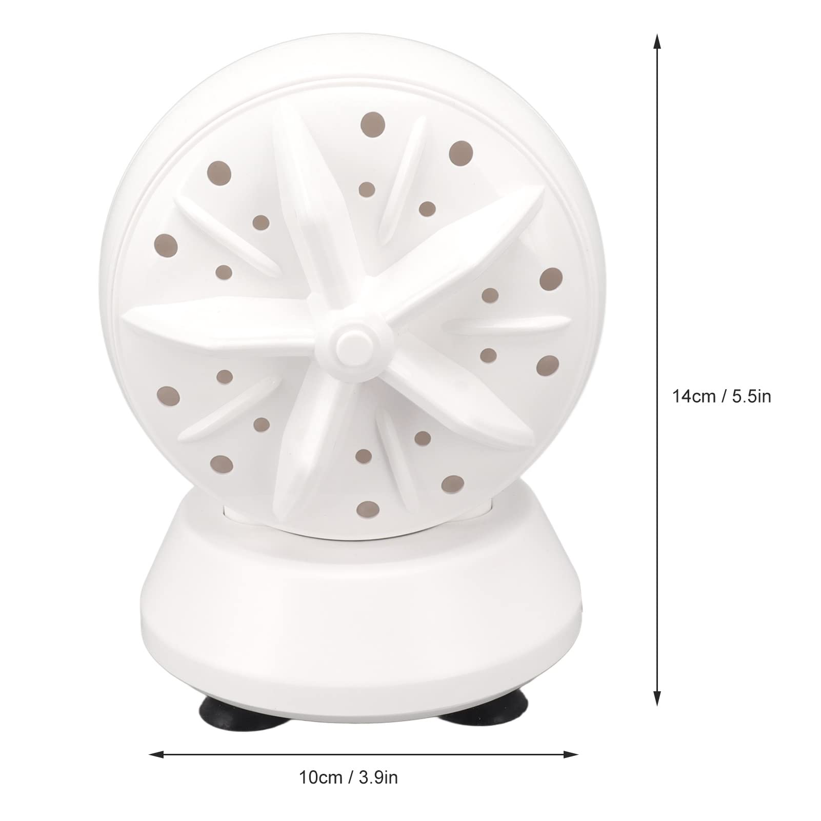 Dpofirs Portable Washing Machine, Mini Dual Turbine Home Washer with 4 Adjustable Modes, Efficient Laundry Washer for Bucket, Washbasin, Hand Washing Table