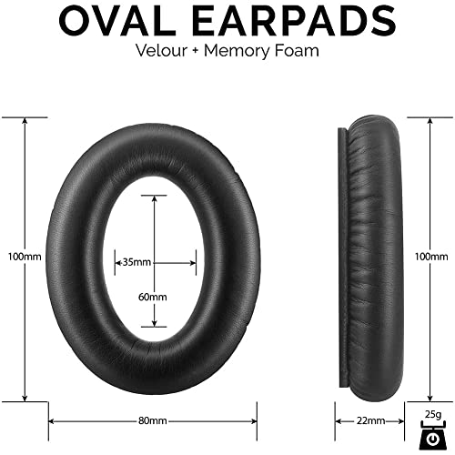 Qc35 Replacement Ear Pads for Bose - QC35,QC35ii Replacement Earpads Cushion - Compatible with Quiet Comfort35,QC25,QC35ii,QC15,AE2,AE2i-Comfortable & Durable (Blue)