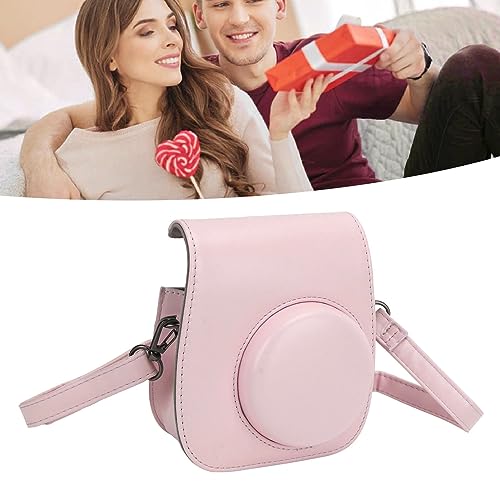 DAUZ Camera Case, SkinFriendly AntiScratch Adjustable Camera Bag with Stickers for Mini 12 (Pink)