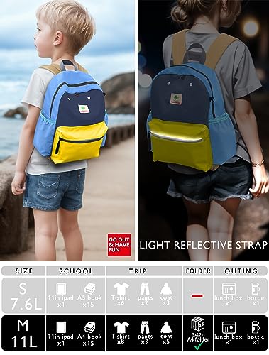 Kids Backpacks For Girls Boys, Backpack Kindergarten Elementary School, Bookbag Backpack For Kids, For School & Travel, Small Kids Child Toddler Backpack, 13" H, For Kids 4-9 Medium