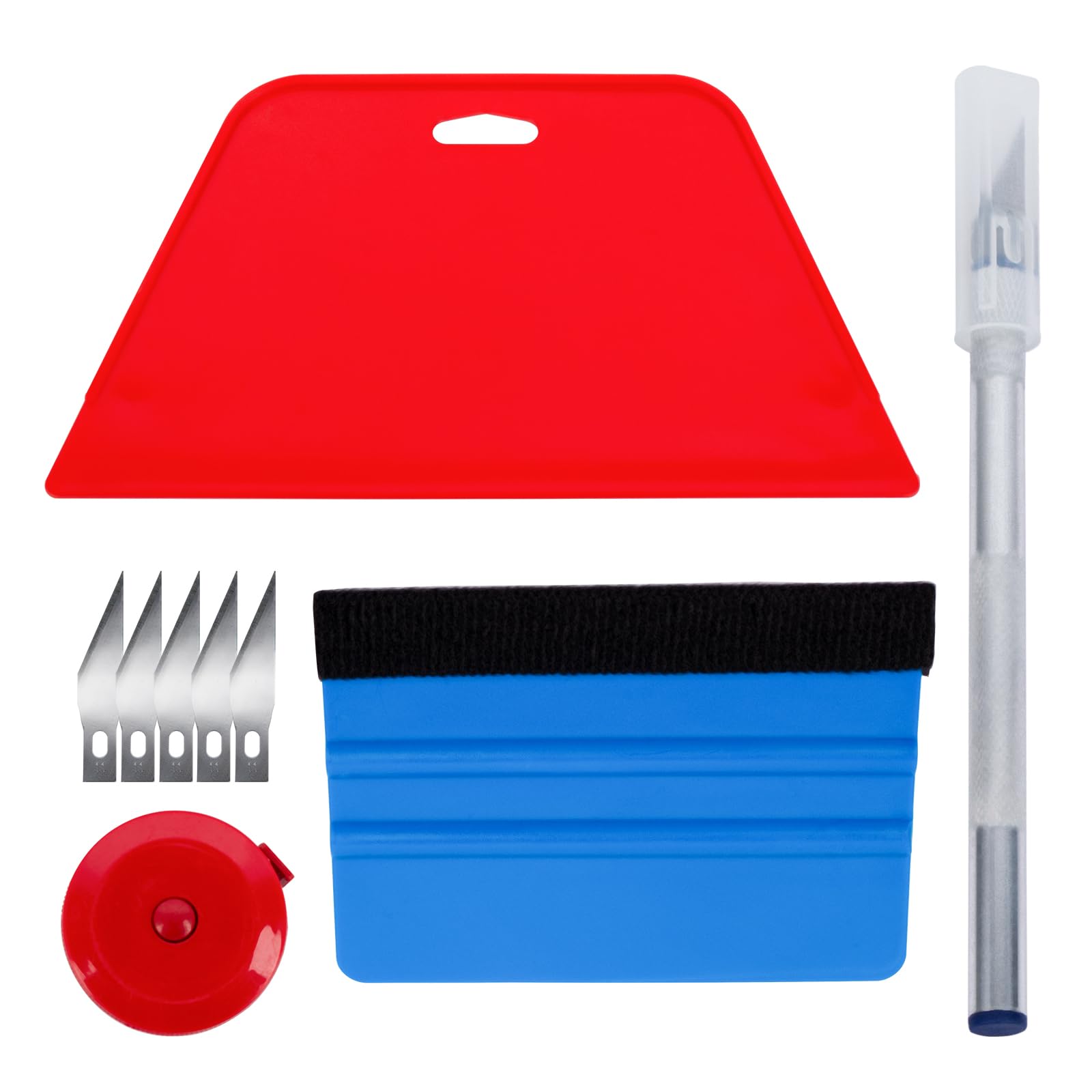 Reovatile Wallpaper Smoothing Tool Kit for Self-Adhesive Wallpaper,Trimming Ceiling,Woodwork or Baseboard Projects,Vinyl Wrap,Window Tint or Glass Film