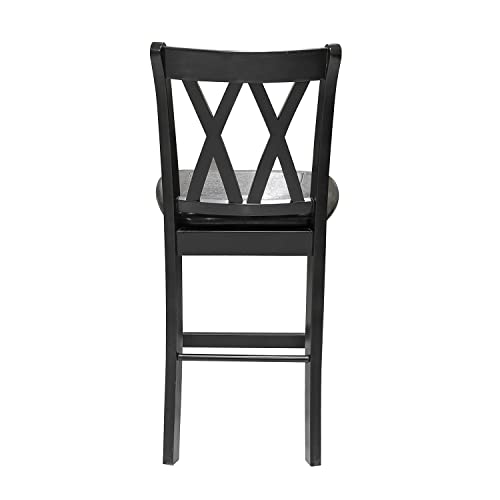 Lexicon Skyway 5-Piece Counter Height Dining Set, Black