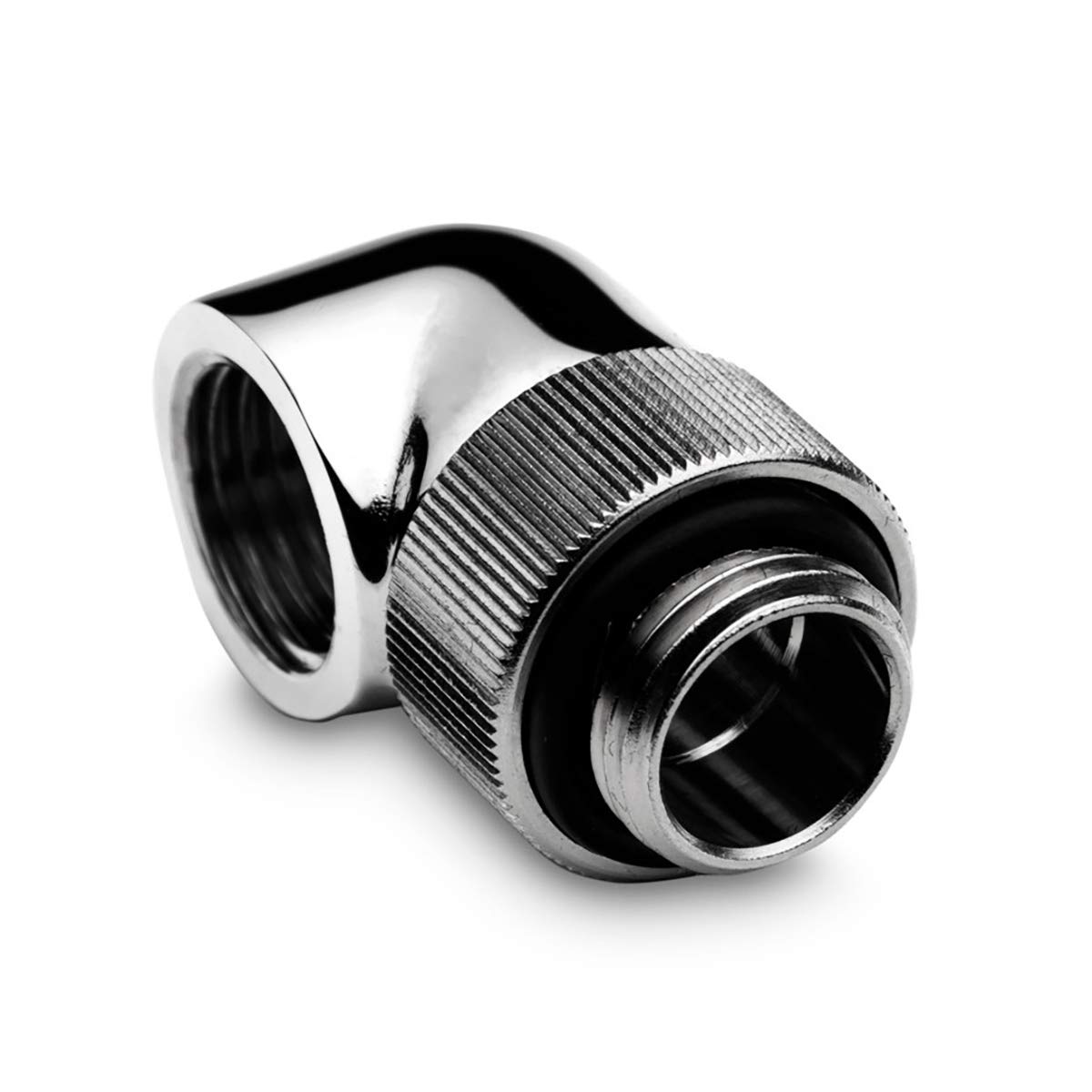 EKWB EK-AF Classic G1/4" 90 Degree Angled Fitting, Black Nickel