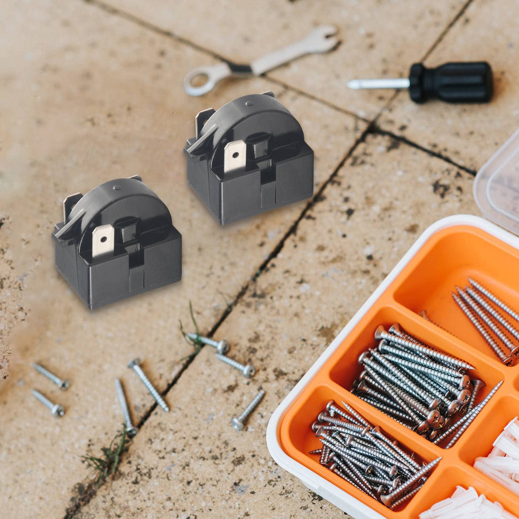 Lizusidtsy Replacement Part 3 Pin QP2-4.7/ QP2-4R7 4.7 Ohm Refrigerator PTC Start/Relay for Most Mini Fridges and Coolers