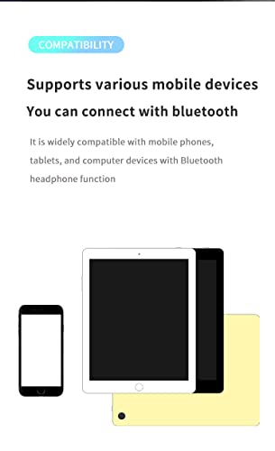 True Wireless Stereo Earbuds Bluetooth 5.0 in Ear Light-Weight Headphones Built-in Microphone, Super bass Long Distance Connection Headset with Charging Case (White)