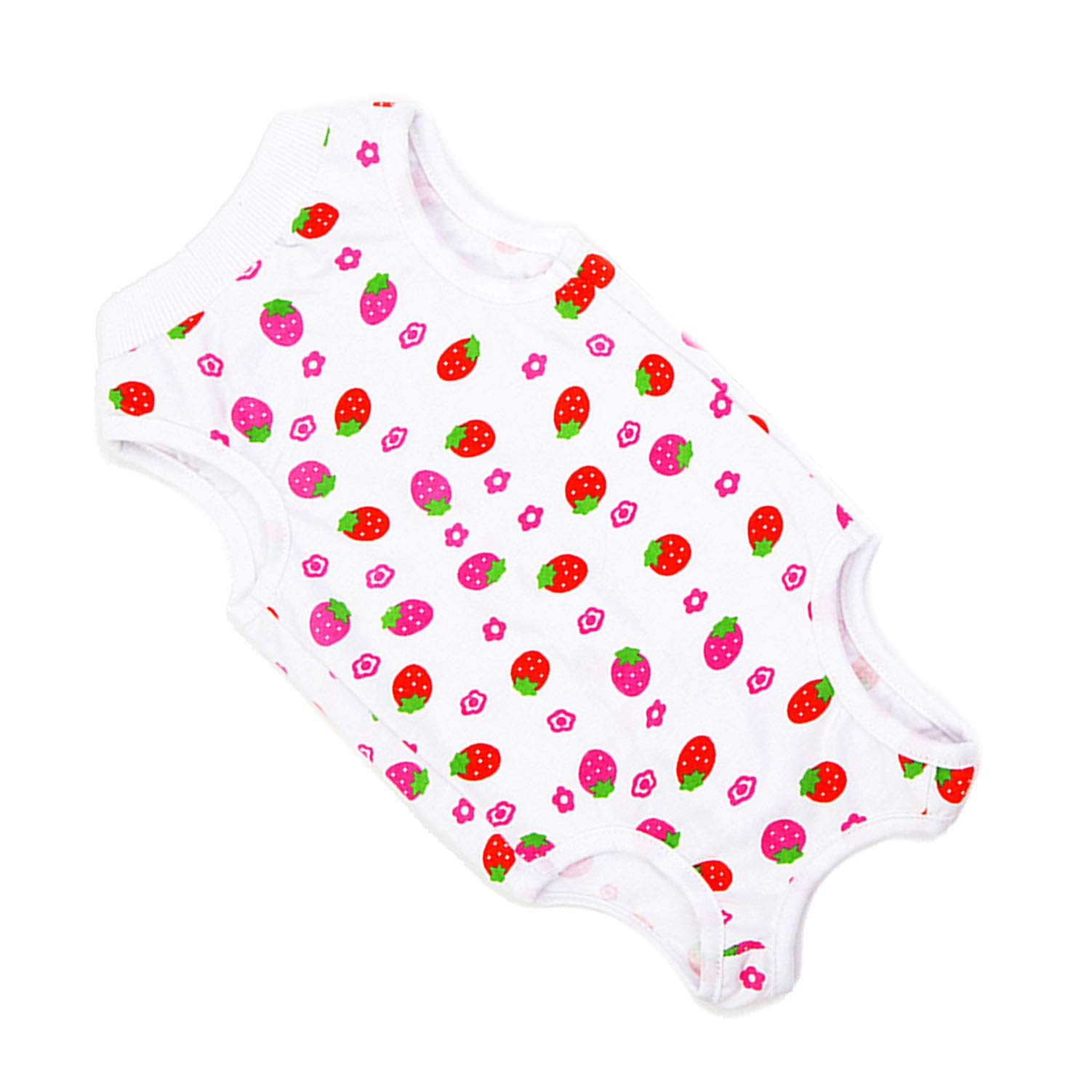 SELMAI Surgical Suit for Cats Surgical Recovery Suit for Dogs Small After Surgery Wear Abdominal Wound Protector Post Operative Dog Shirt Romper Cone E-Collar Alternative Prevent Licking Red L