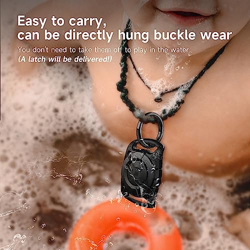 Waterproof Airtag Dog Collar Holder Airtag Case for Dog Collar TPU & Silicone Full Body Covered Anti-Lost Apple Air Tag Collar Holder Protective Airtag Case for Pet Collar Backpack(1 Pack)