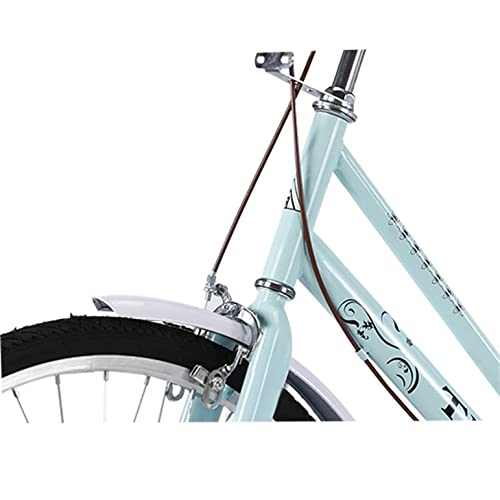 CRX 26" Beach Cruiser Bicycle - 26-Inch Single Speed Bicycle Womens Comfort Bikes Beach Cruiser Bike Single Speed Retro-Styled with Rear Rack Small Steel Step-Through Frame for School Live Students