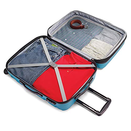 Samsonite Omni PC Hardside Expandable Luggage with Spinner Wheels, Carry-On 20-Inch, Caribbean Blue