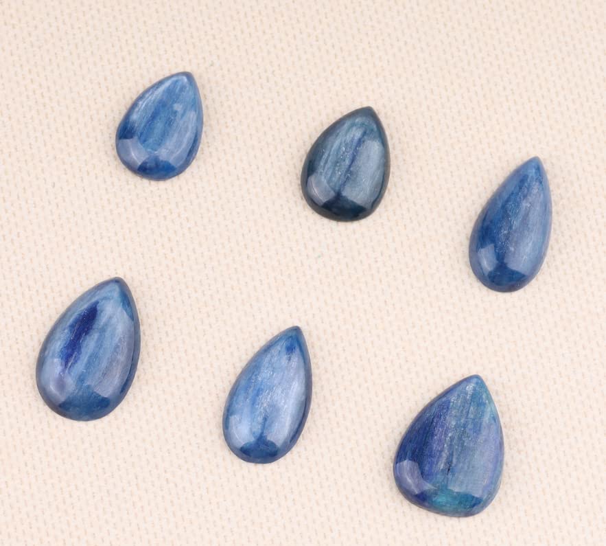 GAVU Crystal Teardrop Pendant Kyanite Blue Stone Necklace