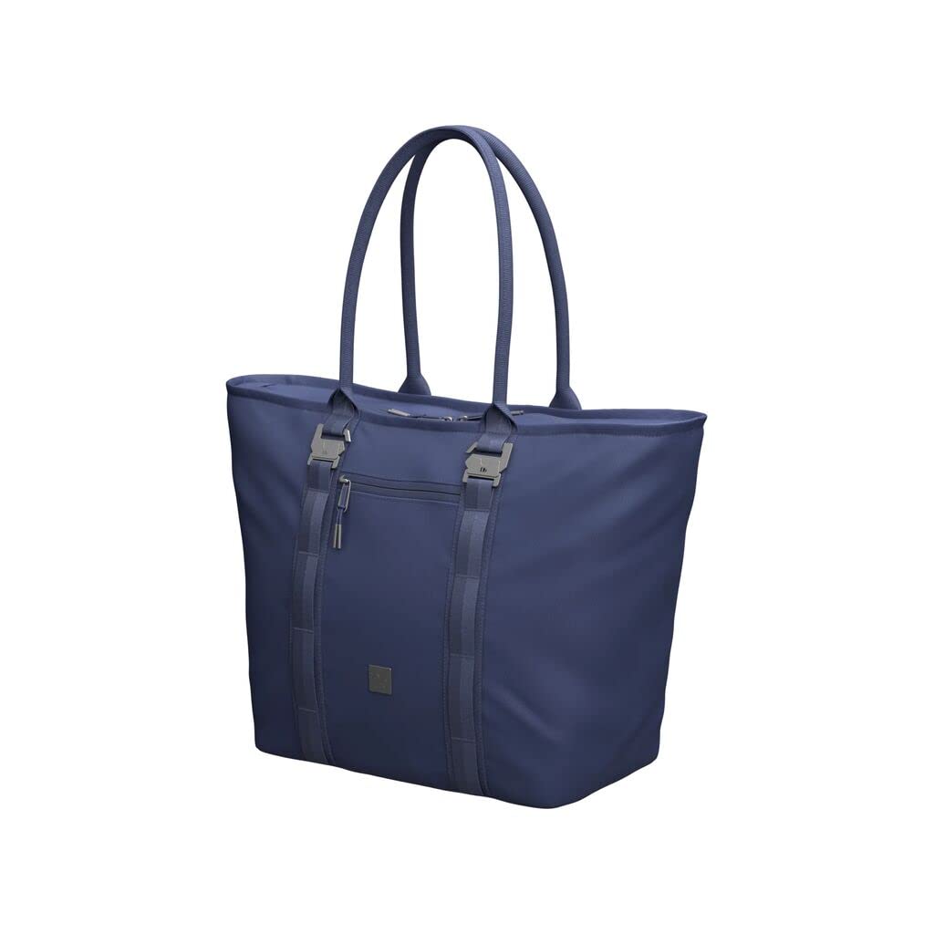 Douchebags Db Journey Essential Tote - Everyday Tote Bag with Zipper and Pockets for Shopping, Work & Gym, Laptop Compartment, Water Resistant, Travel Tote with Hook System, 25L - Blue Hour
