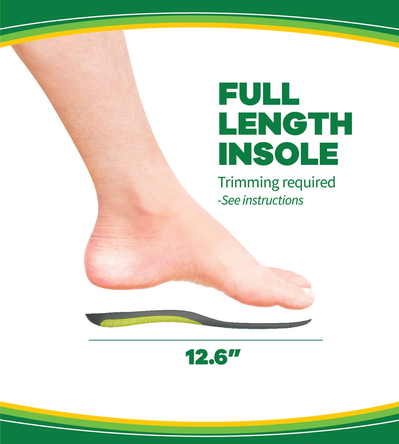 Dr. Scholl’s Sport Insoles (Pack of 2) // Superior Shock Absorption and Arch Support to Reduce Muscle Fatigue and Stress on Lower Body Joints (for Men's 8-14)