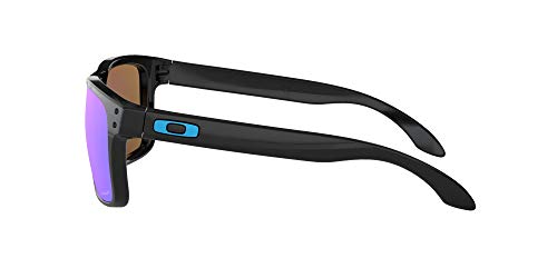 Oakley OO9102 Holbrook Sunglasses+ Vision Group Accessories Bundle for mens (Polished Black/Prizm Sapphire (9102F5)