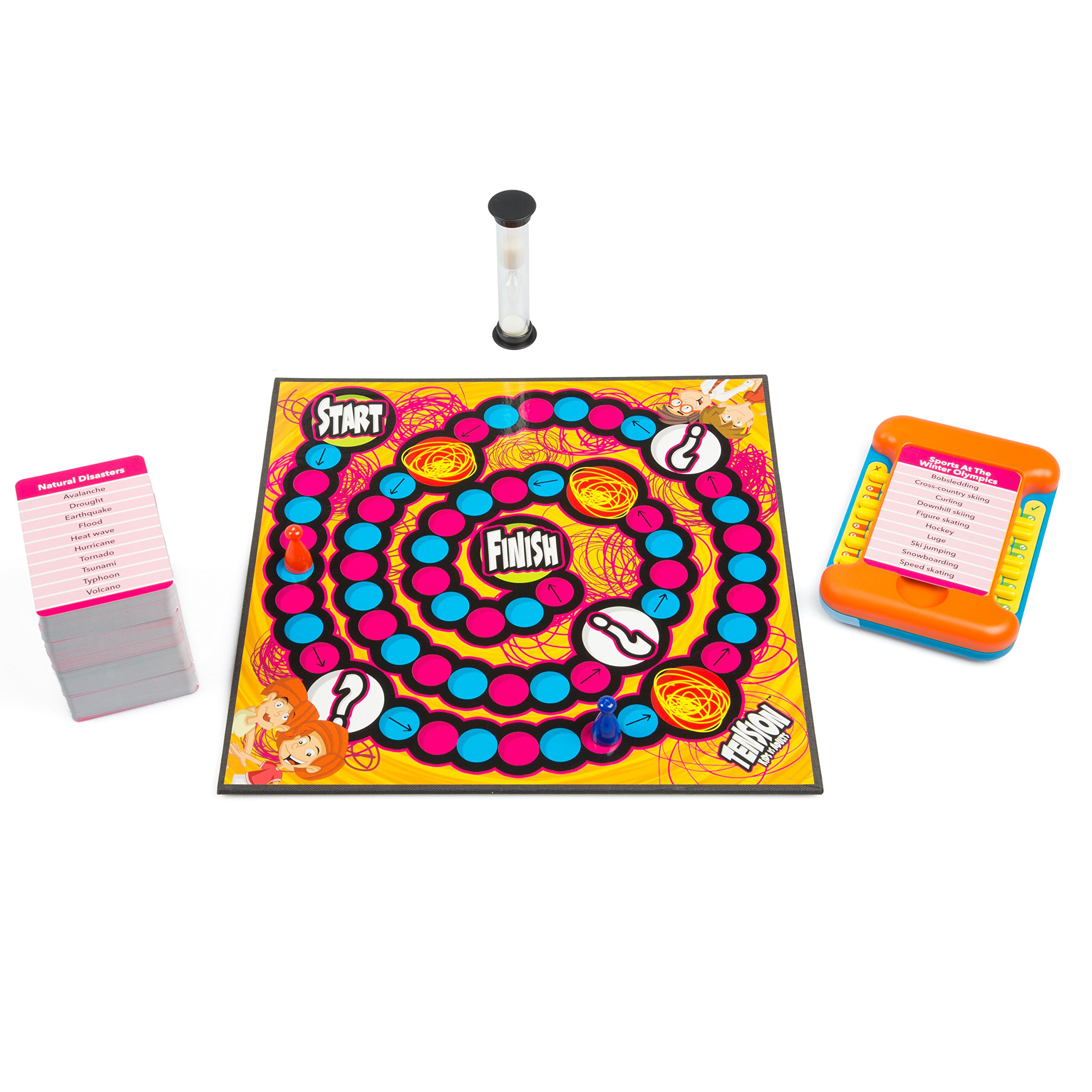 Tension Family Edition Board Game - Fast Paced Guessing Game Of Subjects And Categories - Kids vs. Adults Version Features 200 Cards (Ages 7+)