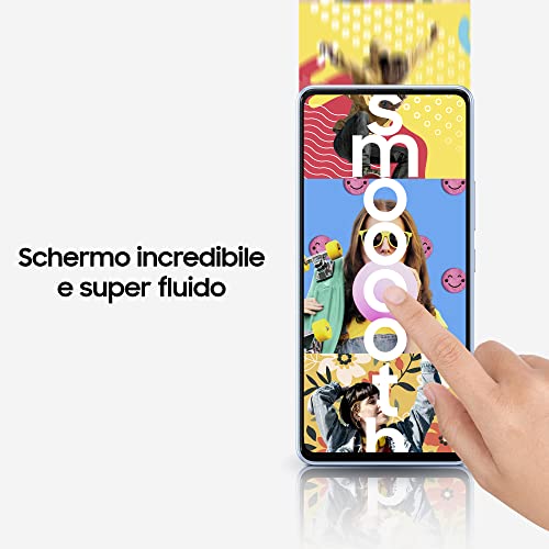 Samsung Galaxy A53 5G (128GB, 6GB) 6.5", IP67 Water Resistant, Dual SIM GSM 4G Volte Unlocked (Not Verizon Boost At&t Cricket) International Model A536E/DS (25W Charging Cube Bundle, Awesome Whitee)