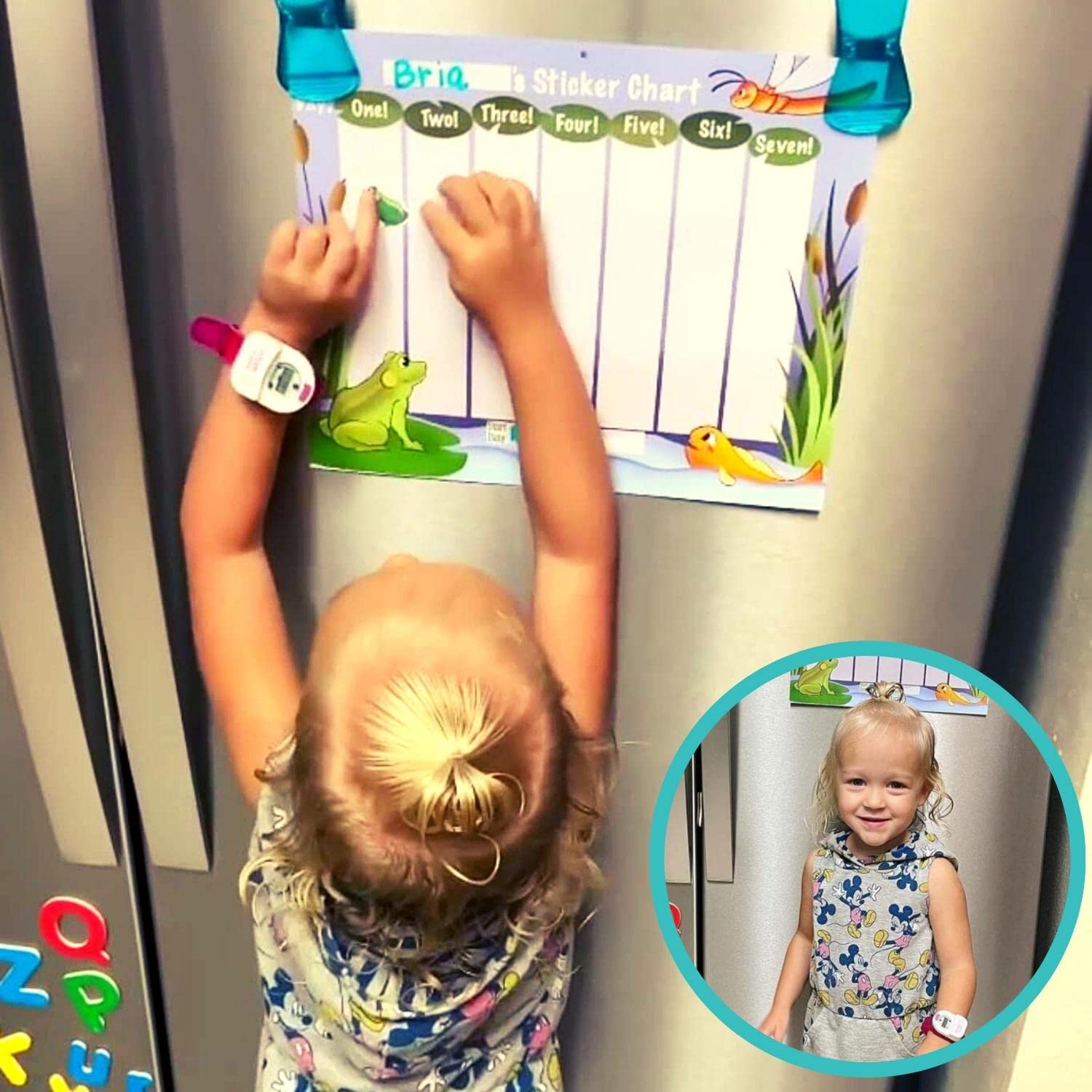 Potty Training Sticker Chart | Includes 4-Weekly Charts + 144 Adorable Themed Stickers | USA Made from The Creators of The Original Potty Watch (Pond)