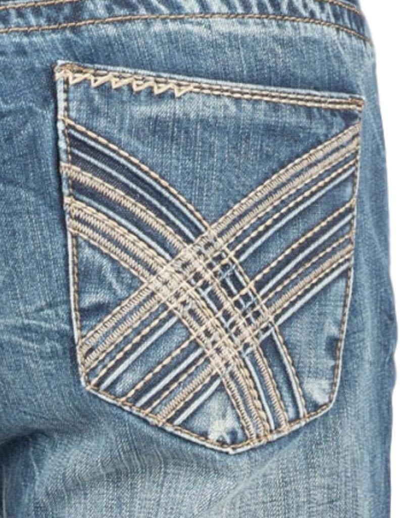 Stetson Men's 1014Rocker Fit Bootcut Jeans Blue 34W x 36L